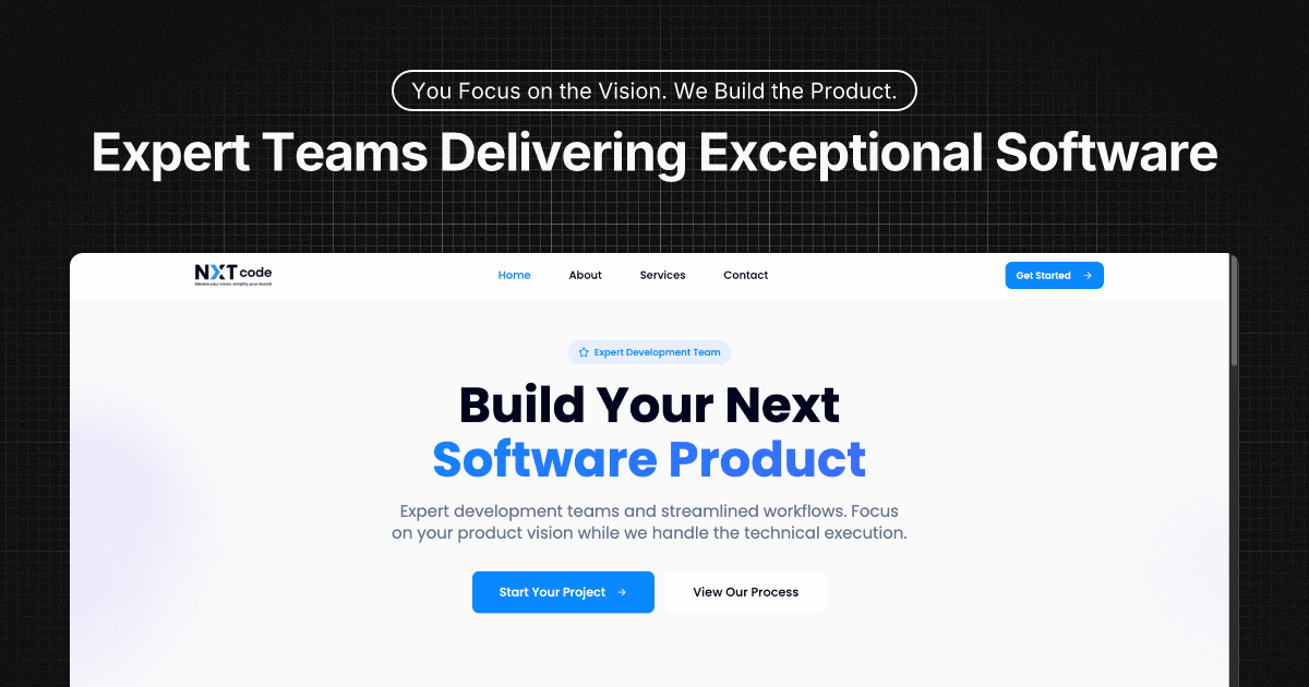 NXT Code - Elevate your vision, simplify your launch